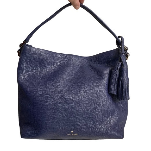 kate spade | Bags | Kate Spade Blue Leather Hobo Bag | Poshmark